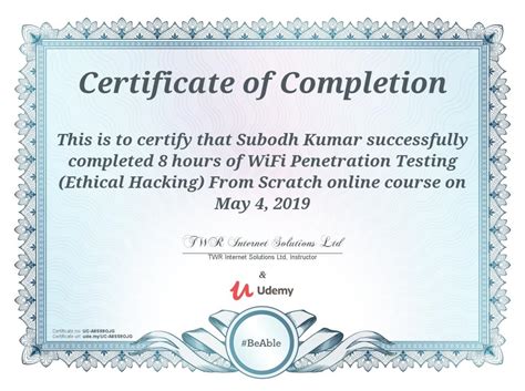 Subodh Kv On Linkedin Udemy Course Completion Certificate