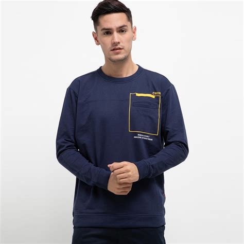 Jual Sweater Pria Lengan Panjang Brade Navy Ra Street Shopee Indonesia