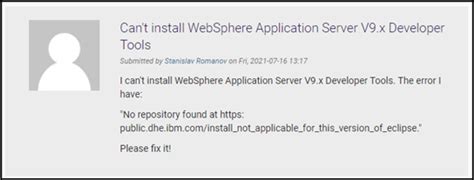 Ibm Websphere Application Server V9x Developer Tools がインストールできない【対応策