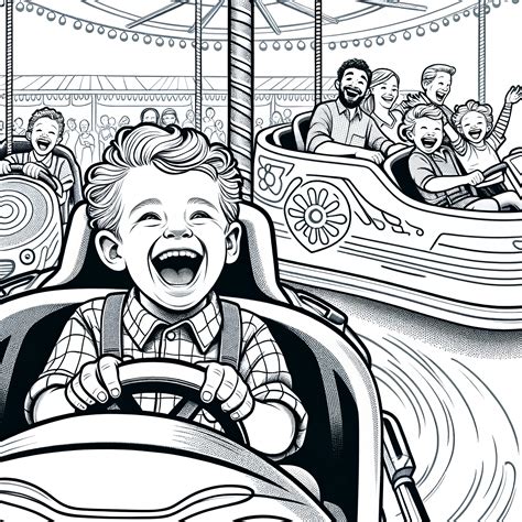 Roller Coaster Car Coloring Pages 2025
