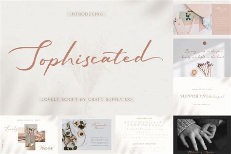 The Elegant Script Font Bundle Craft Supply Co