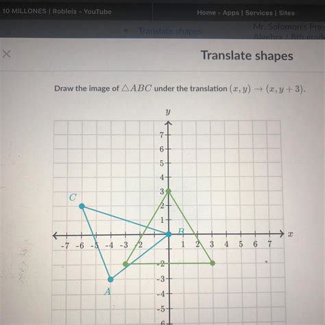 Draw The Image Of Abc Under The Translation X Y X Y Brainly