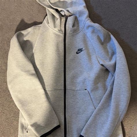 Grey Mike Tech Fleece Top Only Xs Depop