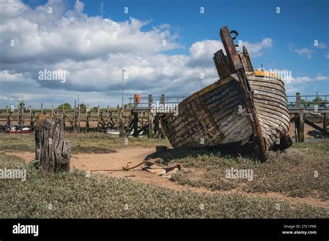 Rye Harbour East Sussex England Uk May 12 2022 An Old Shipwreck