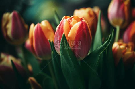 开花的郁金香高清图片下载 正版图片600013854 摄图网