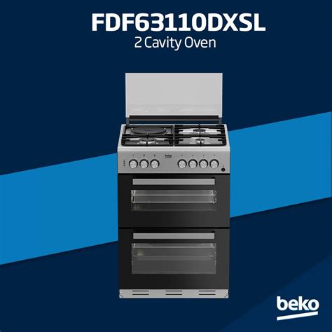 Beko The Beko Fdf63110dxsl 2 Cavity Oven Is A Must Have For Any Modern Kitchen This Cooker
