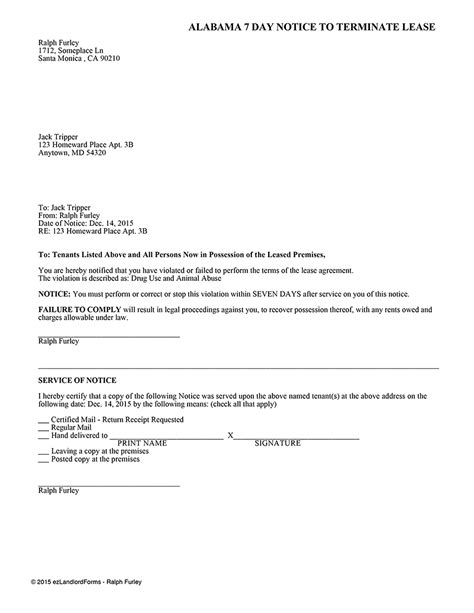 Landlord Terminate Lease Letter For Your Needs Letter Template Collection