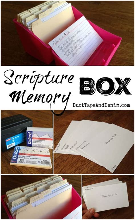 Scripture Memory Box