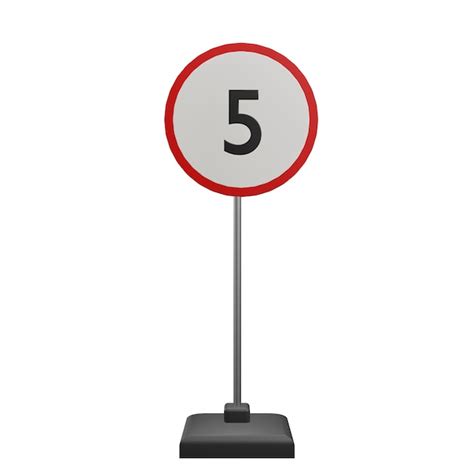 Premium Psd 3 D Illustration Of 5 Sign Icon