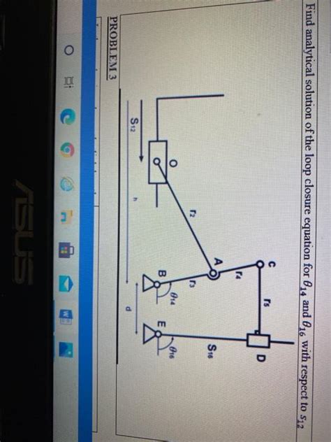 Solved Find Analytical Solution Of The Loop Closure Equation