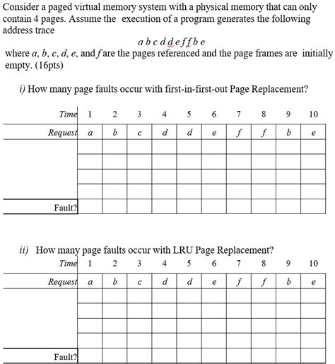 Solved Consider A Paged Virtual Memory System With A