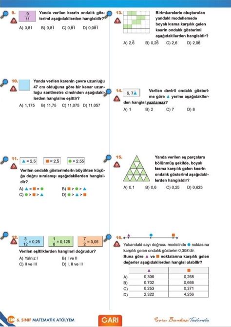 Pin By Berna On Matematik Testleri In 2024
