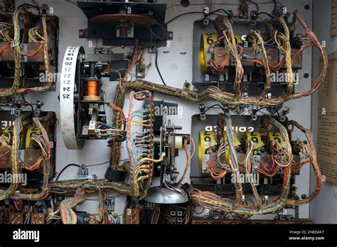 The Wires Inside An Amplifier Stock Photo Alamy