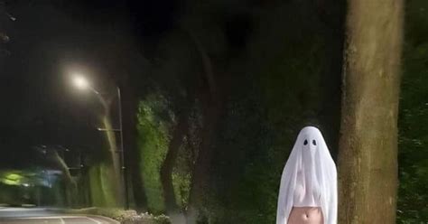 야밤에 오토바이 운전자가 본 귀신
