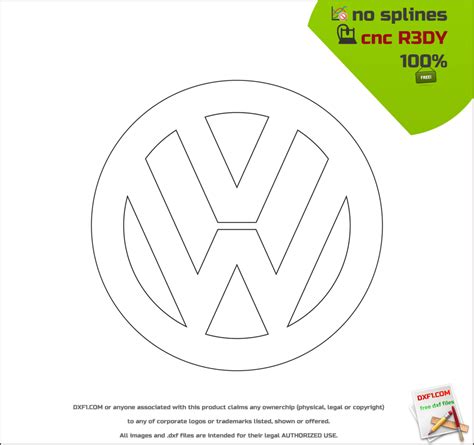 Free Dxf Files For Cnc Machines Vw Logo Free Download Cnc R3dy