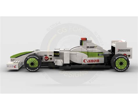 Lego Moc F1 Brawn Bgp001 By Cgforcedesigns Rebrickable Build With Lego