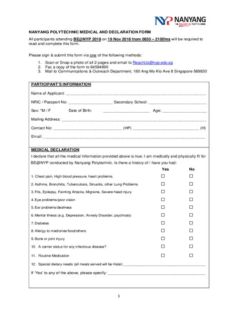 Fillable Online Declaration Form Bursary Full Time Diploma Fax Email Print Pdffiller
