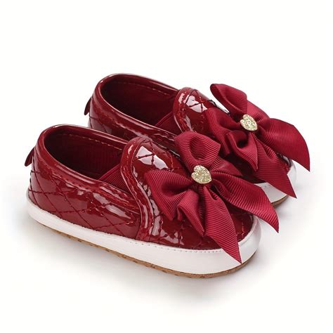 Elegantes Zapatos Mary Jane Sin Cordones Con Lazo Para Niñas Temu Mexico