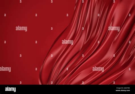 Red Wavy Background Color Splash Elegant Classy Design 3d Render