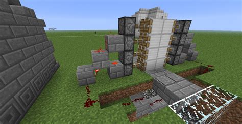 Super Easy 2x4 Redstone Door Minecraft Map