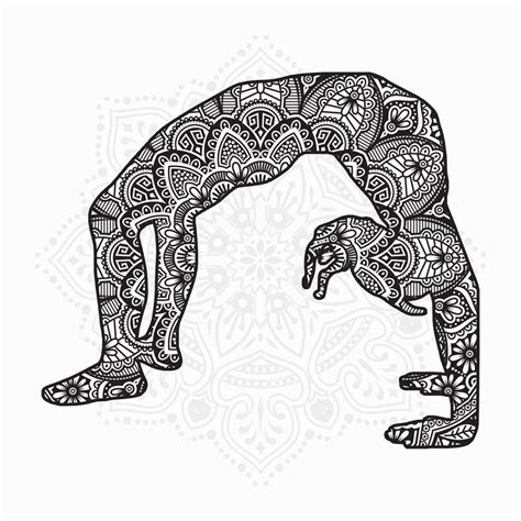 Yoga Mandala Vintage Decorative Elements Oriental Pattern Vector