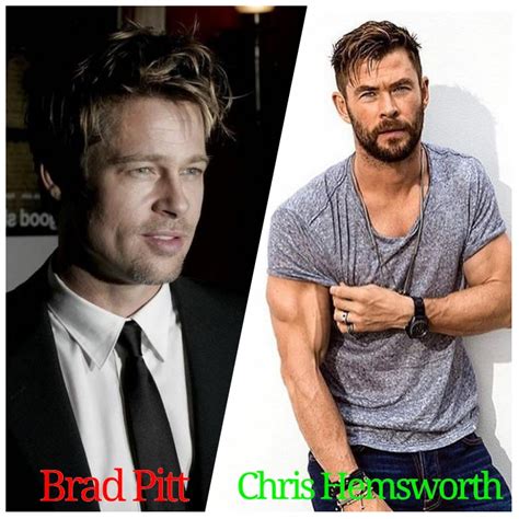 نظرسنجی پرطرفدار ترین سلبریتی خارجیبخش مردانبرد پیت Vs کریس همورث طرفداری