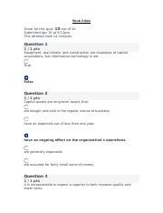 Week Quiz Docx Week Quiz Score For This Quiz Out Of Submitted Apr At Pm This