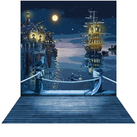 Peter Pan Backdrop Neverland Birthday Party Photo Backdrop Etsy