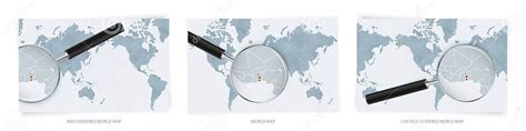 多哥地图上有放大镜的蓝色抽象世界地图，多哥国旗 三版世界地图 向量例证 插画 包括有 星形 海湾 222167228