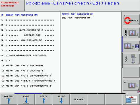 Cnc Programm Autonumber Spezial Software Entwicklung