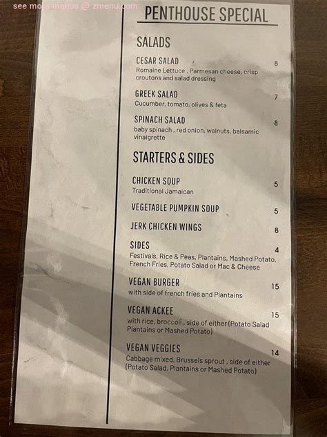 Online Menu Of Penthouse Caribbean Restaurant Restaurant Denver