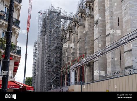 Paris France 29 August 2023 A View Of Notre Dame De Paris Cathedral