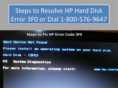 Steps To Resolve HP Hard Disk Error 3F0 Or Dial 1 877 734 4797 By HP Printer Phone Number Issuu