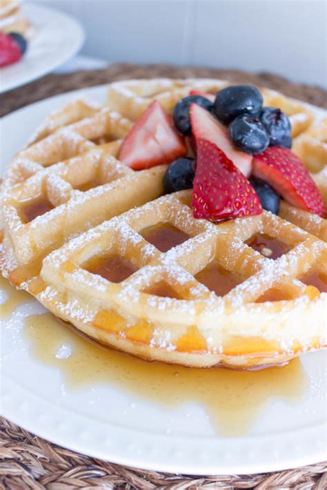 Restaurant Style Belgian Waffles A Slice Of Sweet