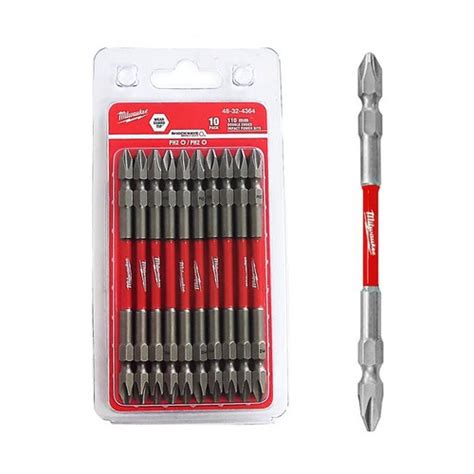 Milwaukee 48 32 4364 Shockwave™ Impack Double End Bit Power Bits Ph2 110mm 10pcs Lazada