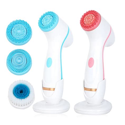 3 In 1 전기 클렌징 브러시 소닉 회전 클렌징 브러시 갈바닉 페이셜 스파 시스템 블랙 헤드 깊숙이 청소 및 제거파워 페이셜
