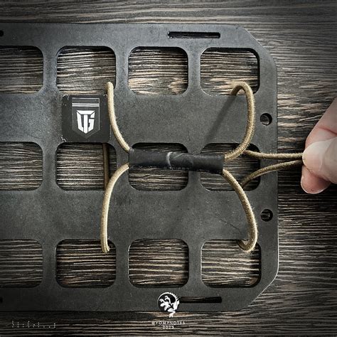 Greyman Tactical Rigid Molle Panel Shockcord Organisation Tip Tap No6