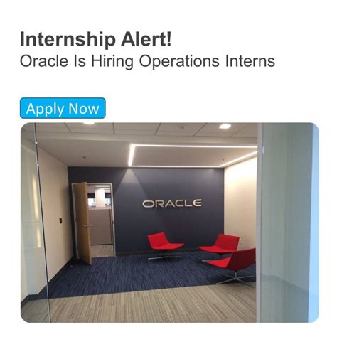 Internship Alert On Linkedin Oracle Job Hiring Recruiters Hiringtalent Hiringalert