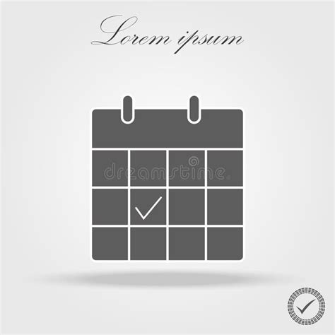 白色背景中的时髦平面样式日历图标 网站设计徽标应用程序ui的日历符号 向量例证 插画 包括有 纸张 月份 324168262