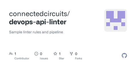Github Connectedcircuits Devops Api Linter Sample Linter Rules And Pipeline