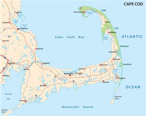 Us Interstate Highway Map Royalty Free Vector Image