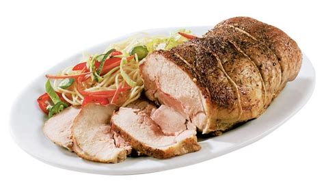 Fresh Cooked Boneless Pork Sirloin Roast Prepared Food Photos Inc