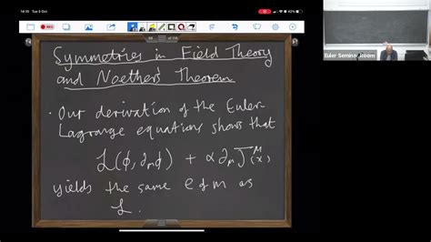 Classical Field Theory Hep Cft Lecture 8 Youtube