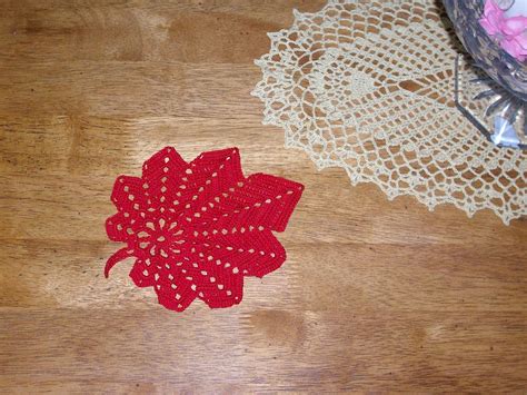 Red Maple Leaf Doily 8 14 09 4maria4 Flickr