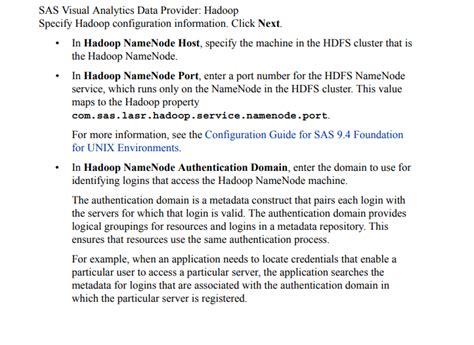Is Hadoop Required In Vaarlasr Distributed Sas Support Communities