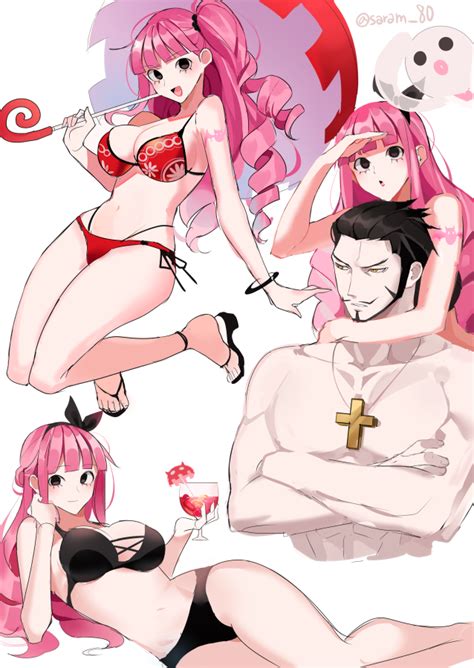 Perona And Dracule Mihawk One Piece Drawn By Joman Danbooru