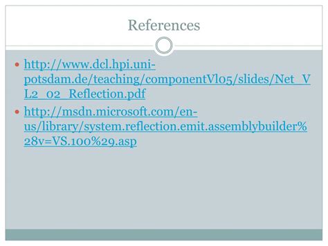 Ppt Net Reflection Dynamically Create Find And Invoke Types