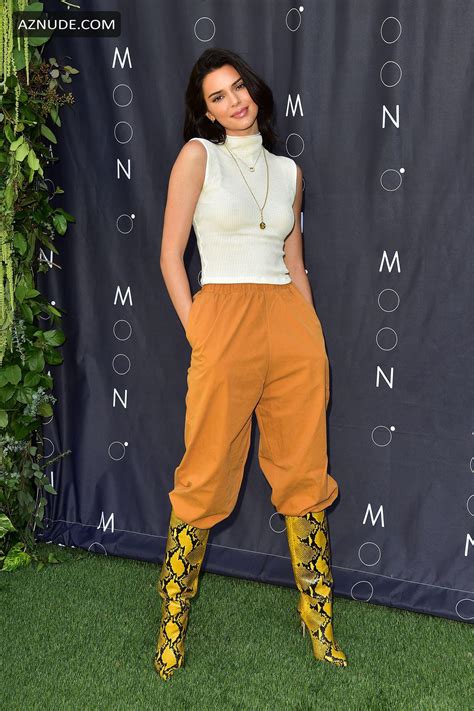 Kendall Jenner Sexy In A See Through White Top At The Moon Oral Care