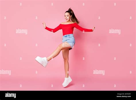 Full Length Body Size View Of Her She Nice Looking Attractive Lovely