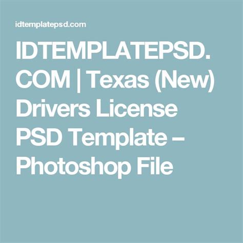Drivers License Psd Templates Multifilestech